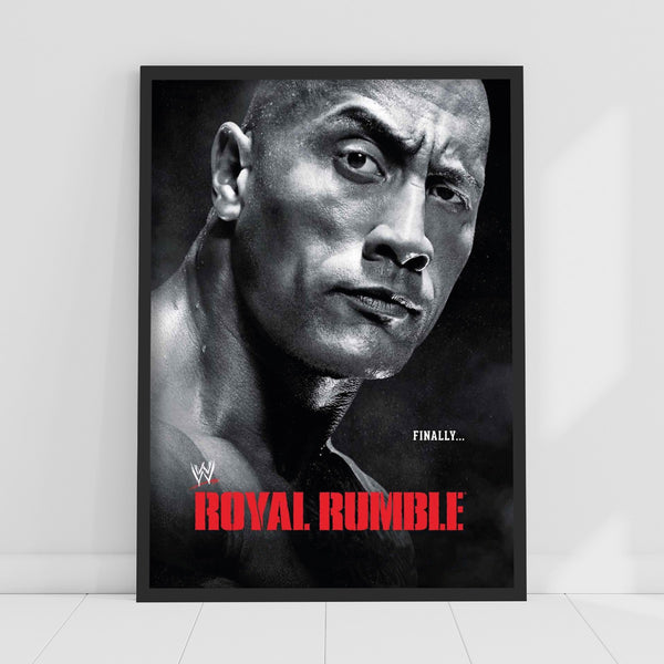 WWE Print - The Rock Royal Rumble Poster – www.themed.co.uk