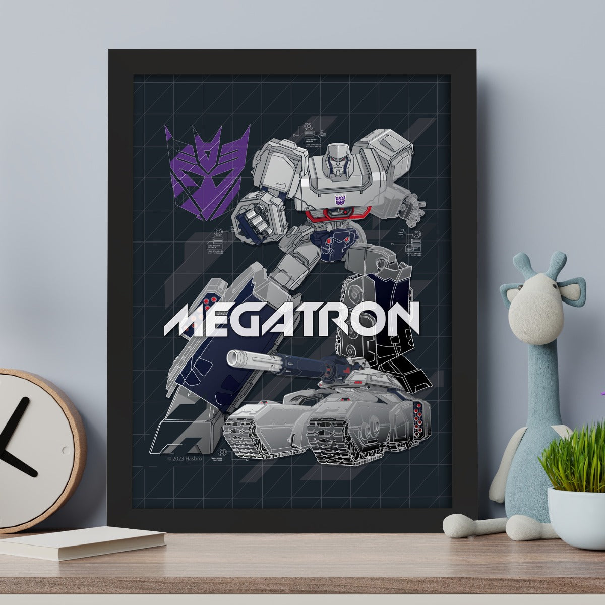 Transformers Print - Megatron Blueprint Print – www.themed.co.uk