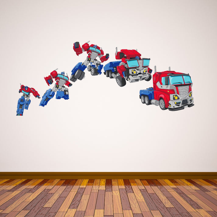 Transformers - Optimus Prime Transformation Wall Sticker – www.themed.co.uk