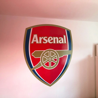 Arsenal Football Club Crest Wall Sticker – www.themed.co.uk