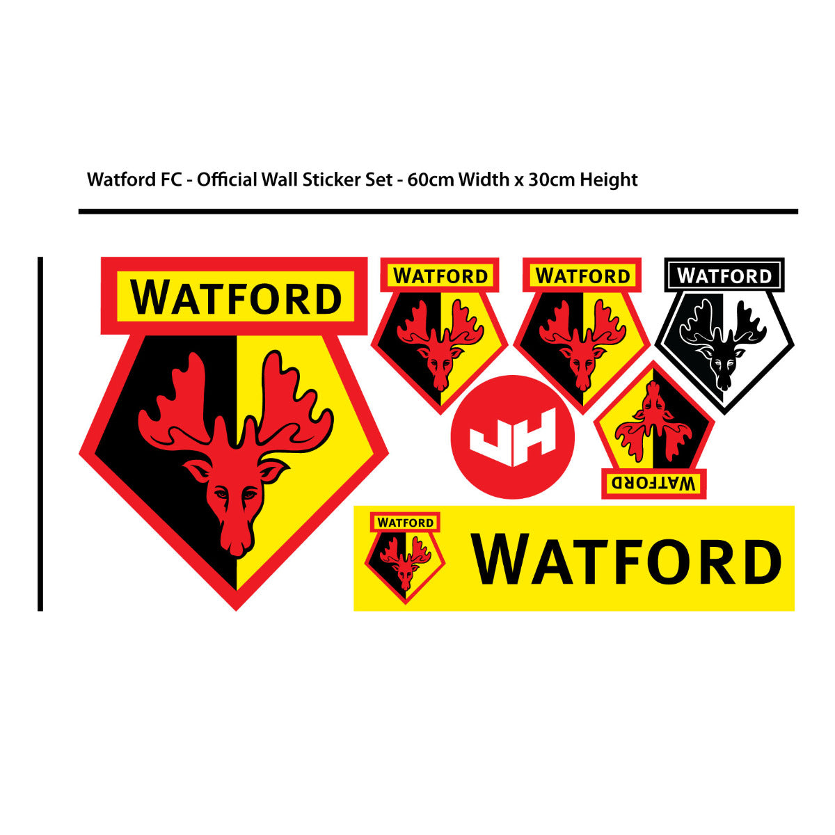 Watford FC Crest Wall Sticker – www.themed.co.uk