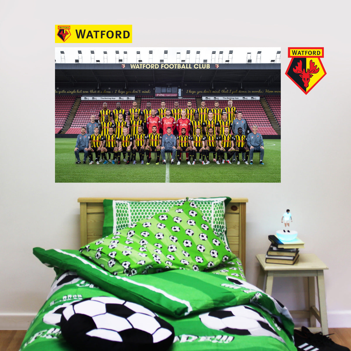Watford FC Team Photo Wall Sticker – www.themed.co.uk